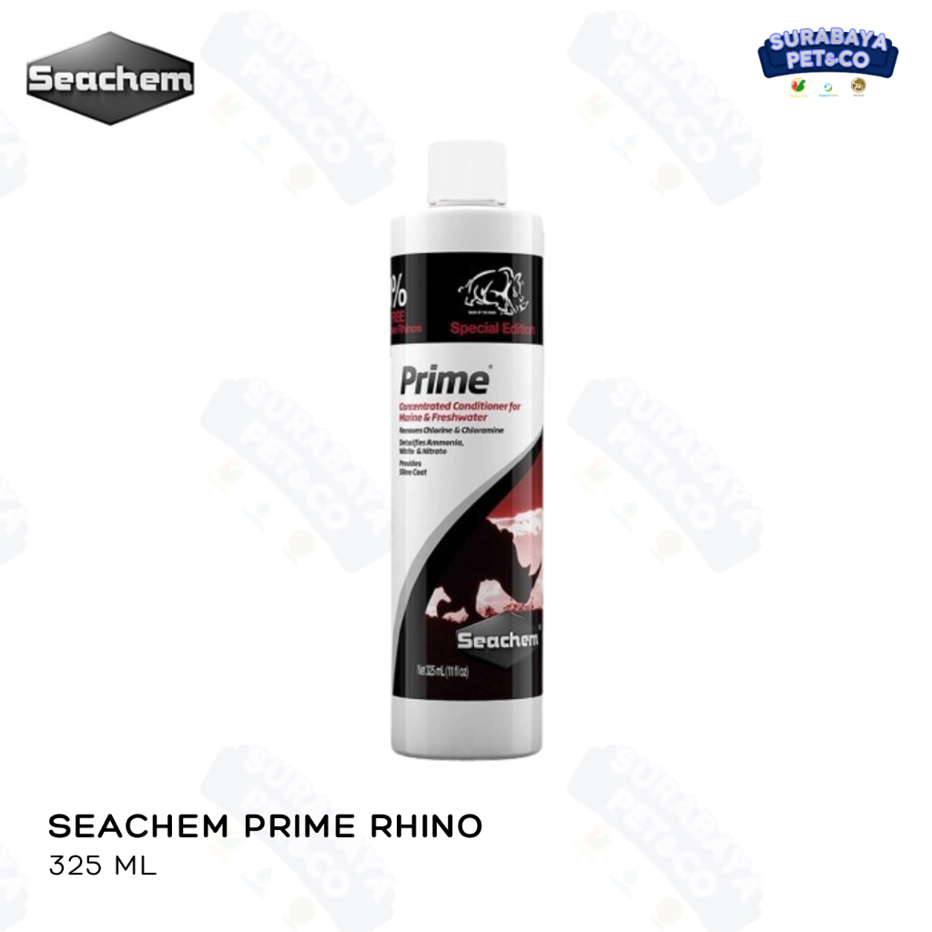 Jual Seachem Prime Rhino 325ml Special Edition Detoks Klorin Nitrit ...