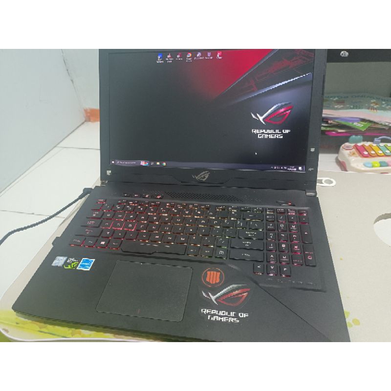 Jual Laptop gaming Asus ROG GL503 i7 gen 8/vga GTX 1050 Ti/Ram 16 Gb ...
