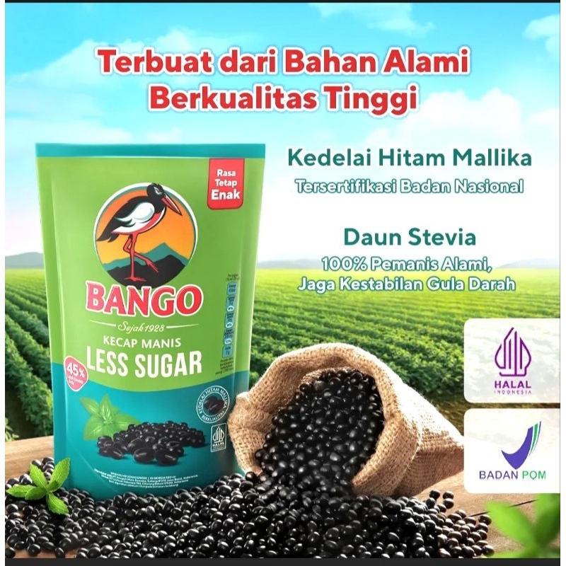 Jual Kecap bango manis less sugar 520ml | Shopee Indonesia