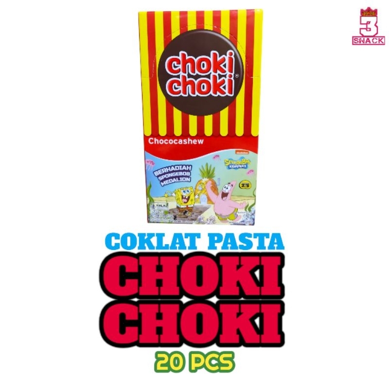Jual 1 BOX COKLAT PASTA CHOKI CHOKI ISI 20 | Shopee Indonesia