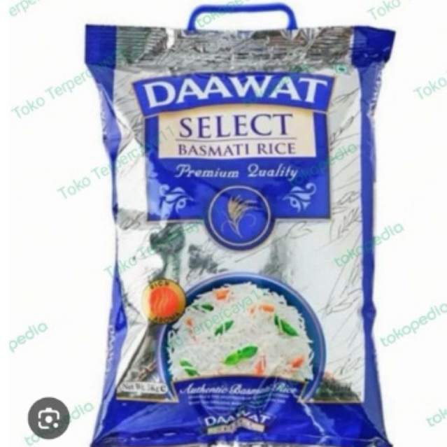 Jual DAAWAT SELECT BASMATI RICE PREMIUM QUALITY OF INDIA UKURAN 5KG ...