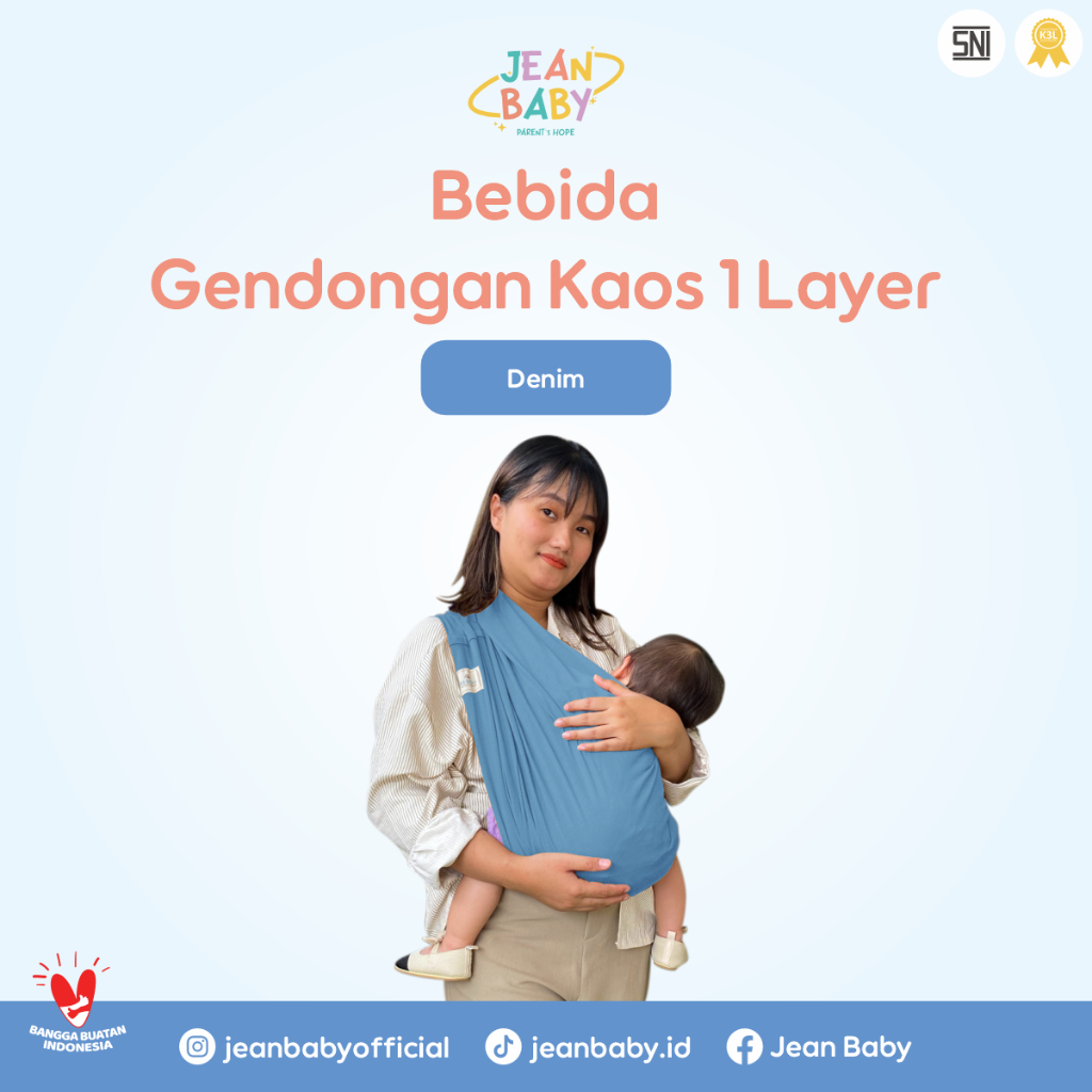 Jual Bebida Gendongan Kaos Simple Sling / Gendongan Bayi Samping ...