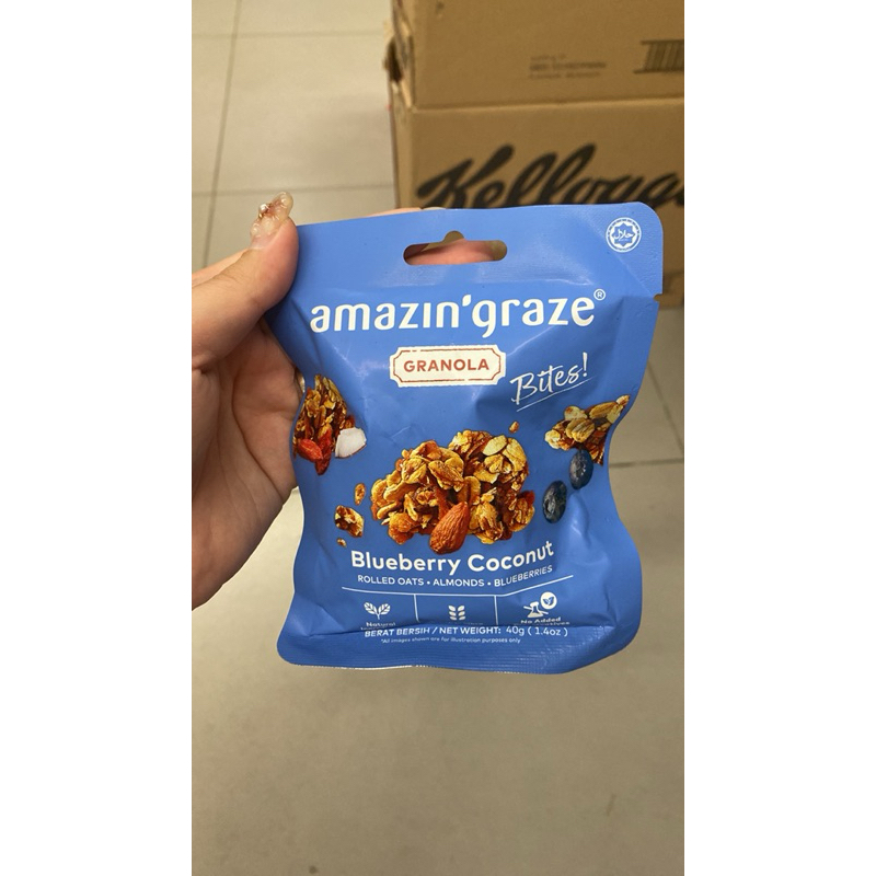 Jual amazin' graze granola bites 40gr / nut mix / trail mix 30gr ...