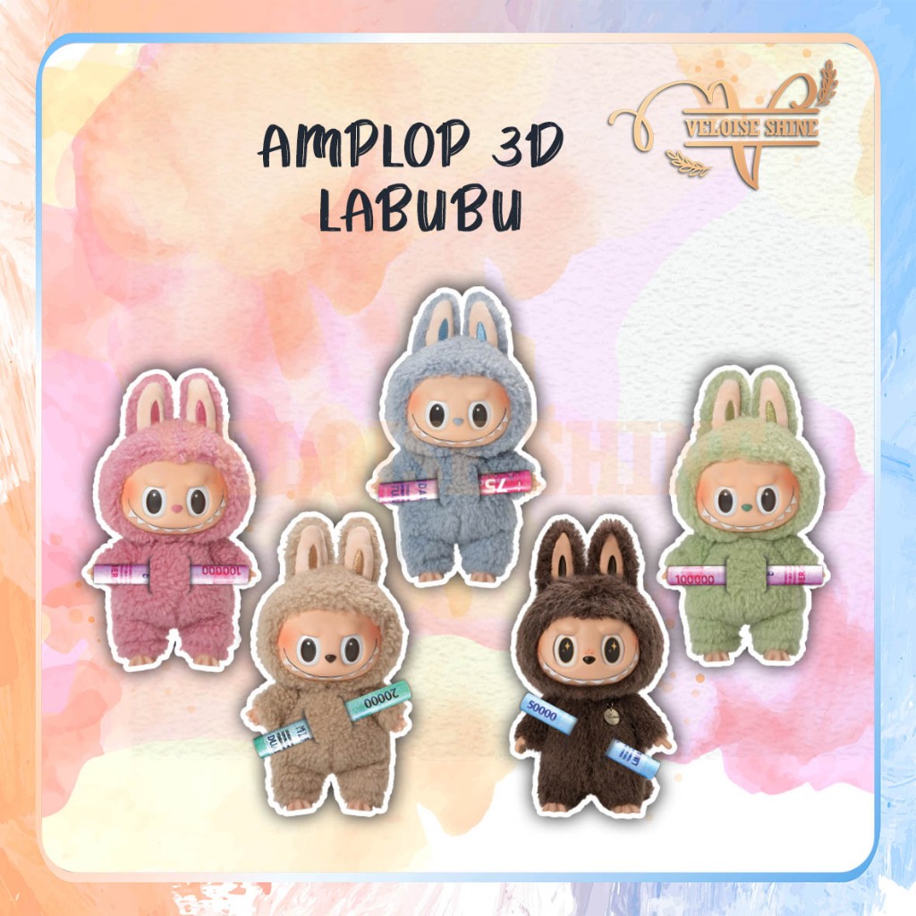 Jual VLSHINE 10pc Amplop Labubu Amplop Lebaran 3D Karakter Labubu ...