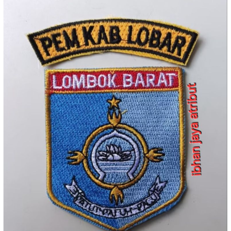 Jual badge / logo / emblem / patch lombok barat ( lobar ) bordir ...