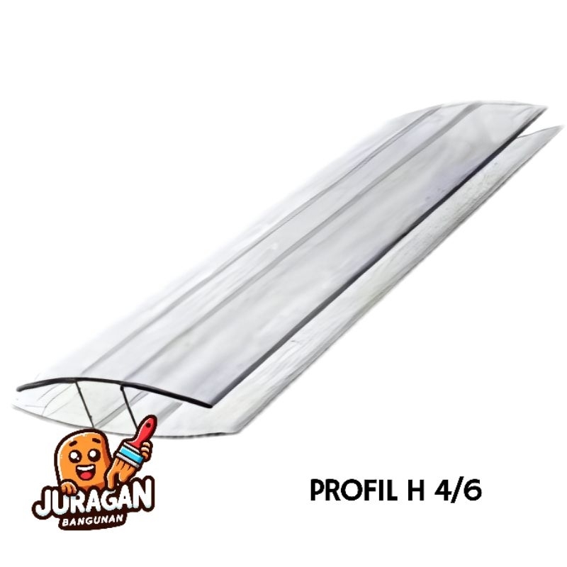 Jual ALDERON Profil H 4/6 | List H Sambungan Atap Transparan | Shopee ...