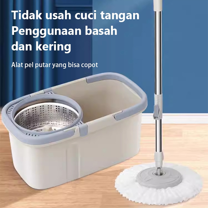 Jual XIENMIE Alat Pel Lantai Mop Dengan Rol Dengan Spin Mop Ultra Ember ...