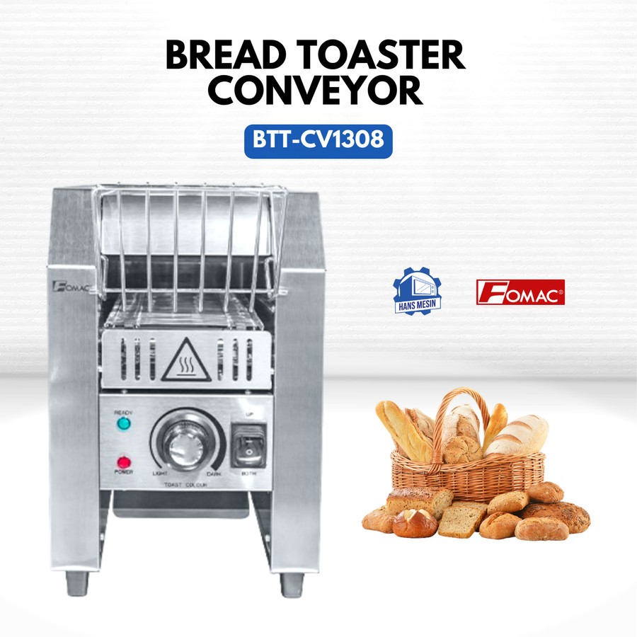 Jual Bread Toaster Conveyor (FOMAC) BTT-CV1308 / Pemanggang Roti ...