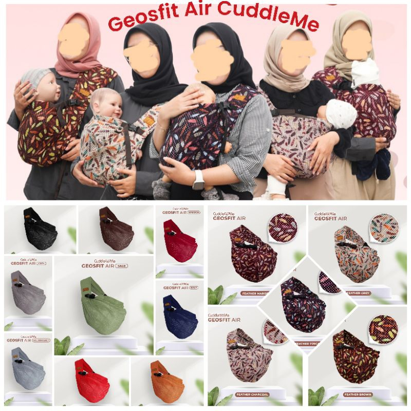 Jual Gendongan CuddleMe GeosFit Air Gendongan Samping Bayi Instan Sling ...