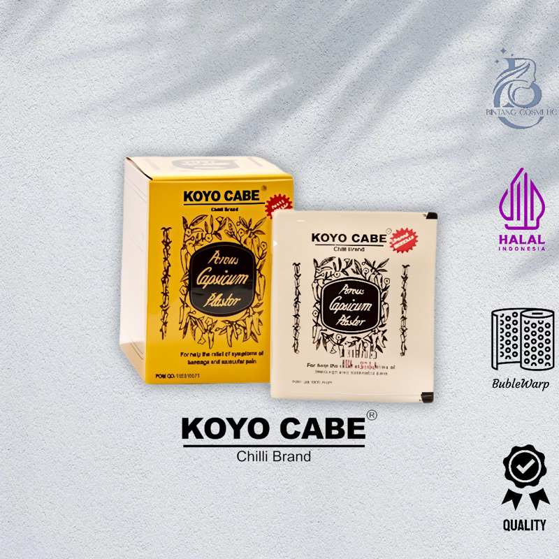 Jual KOYO CABE Sachet Isi 10 pcs | Meredakan Nyeri Otot / Sendi / Pegal ...