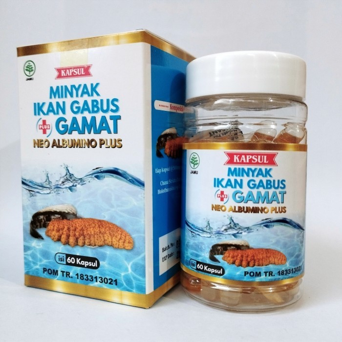 Jual Kapsul minyak Ikan Gabus Kutuk Plus Gamat NEO ALBUMINO BPOM Isi 60 Kapsul - 7X LEBIH CEPAT ...