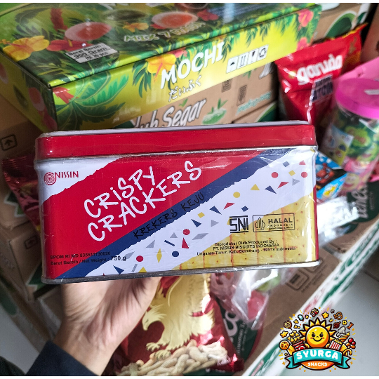 Jual Nissin Crispy Crackers Keju Kaleng Dus (Isi 6@750g) | Shopee Indonesia