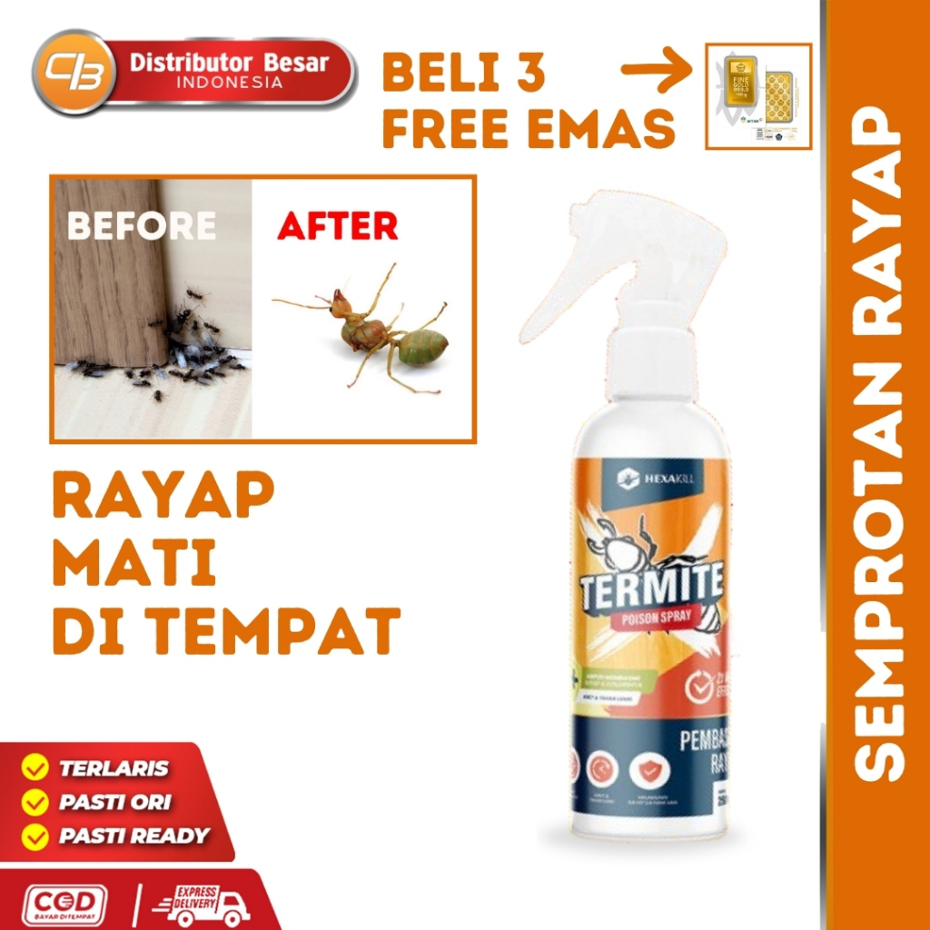 Jual RAPUH RAYAP AMPUH PEMBASMI RAYAP KAYU OBAT ANTI RAYAP SEMPROT ...