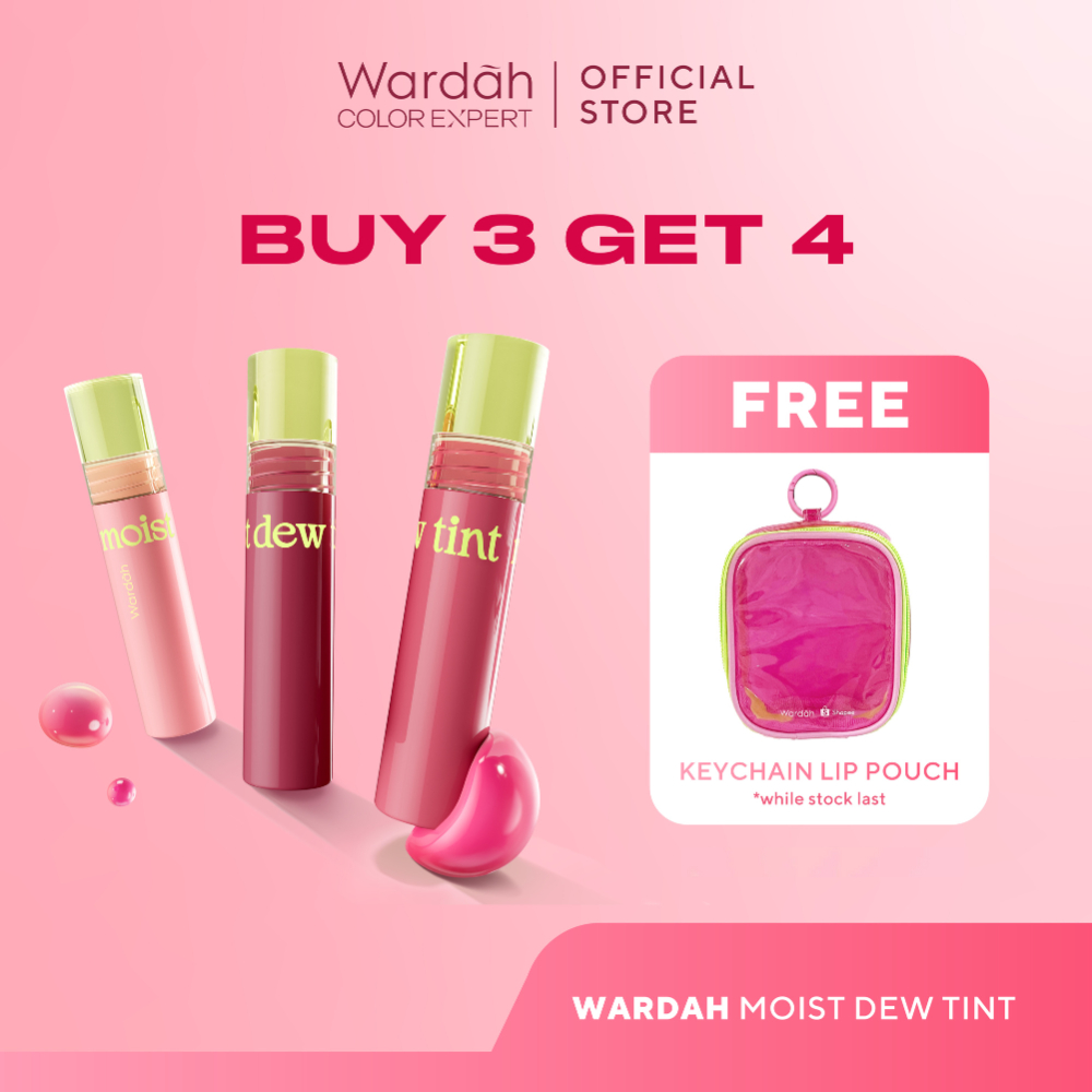 Jual TRIPLE PACK SPECIAL COLOURVERSE] WARDAH TRIPLE PACK Moist Dew Tint 3 g 3 pcs FREE Pouch ...