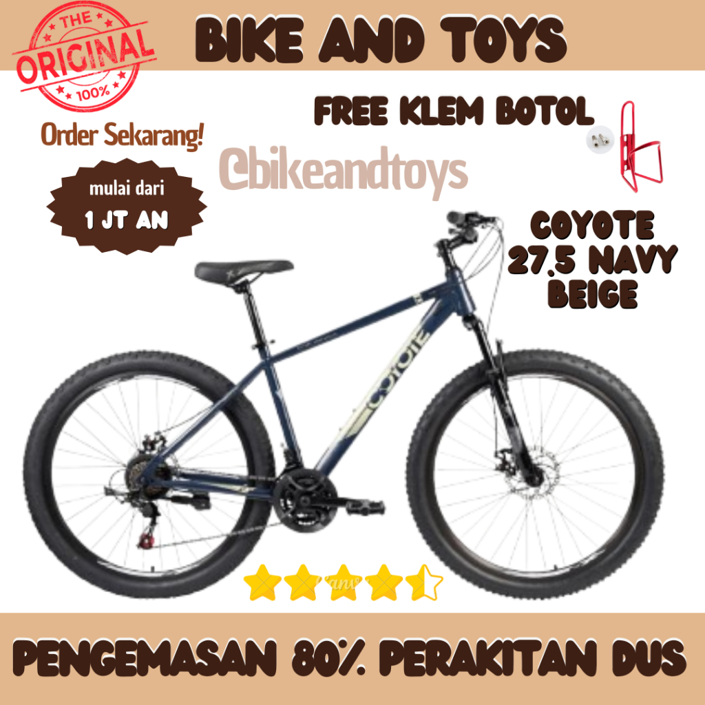 Jual Sepeda Gunung FREE GIFT MTB ELEMENT COYOTE Ukuran 26 dan 27.5 Inch ...