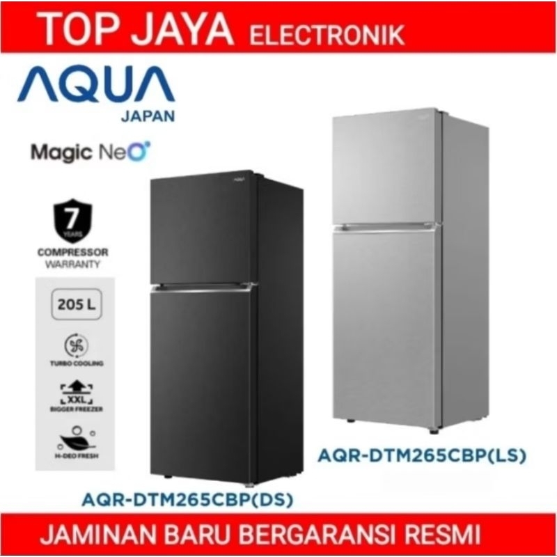 Jual KULKAS AQUA 2 PINTU TANPA BUNGA ES AQR-DTM265CB BARU BERGARANSI ...