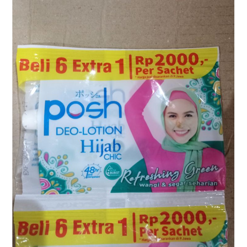 Jual Posh Deo Lotion Sachet Hijab Green | Shopee Indonesia