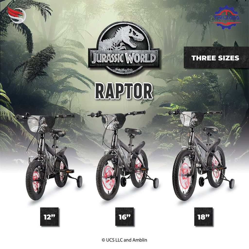 Jual Element Jurassic World Raptor [12 / 16 / 18 Inch] Sepeda BMX Anak ...