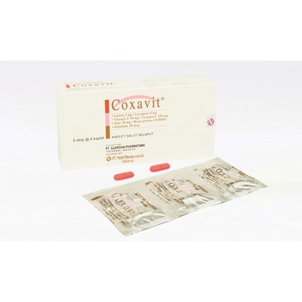 Jual COXAVIT ISI 6 TABLET UNTUK MEMELIHARA DAYA TAHAN TUBUH | Shopee ...