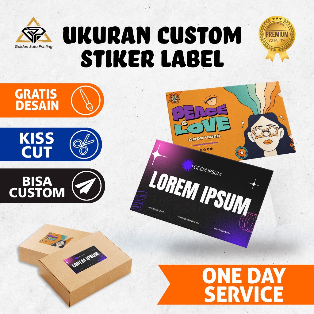 Jual UKURAN CUSTOM STIKER LABEL CROMO | Shopee Indonesia