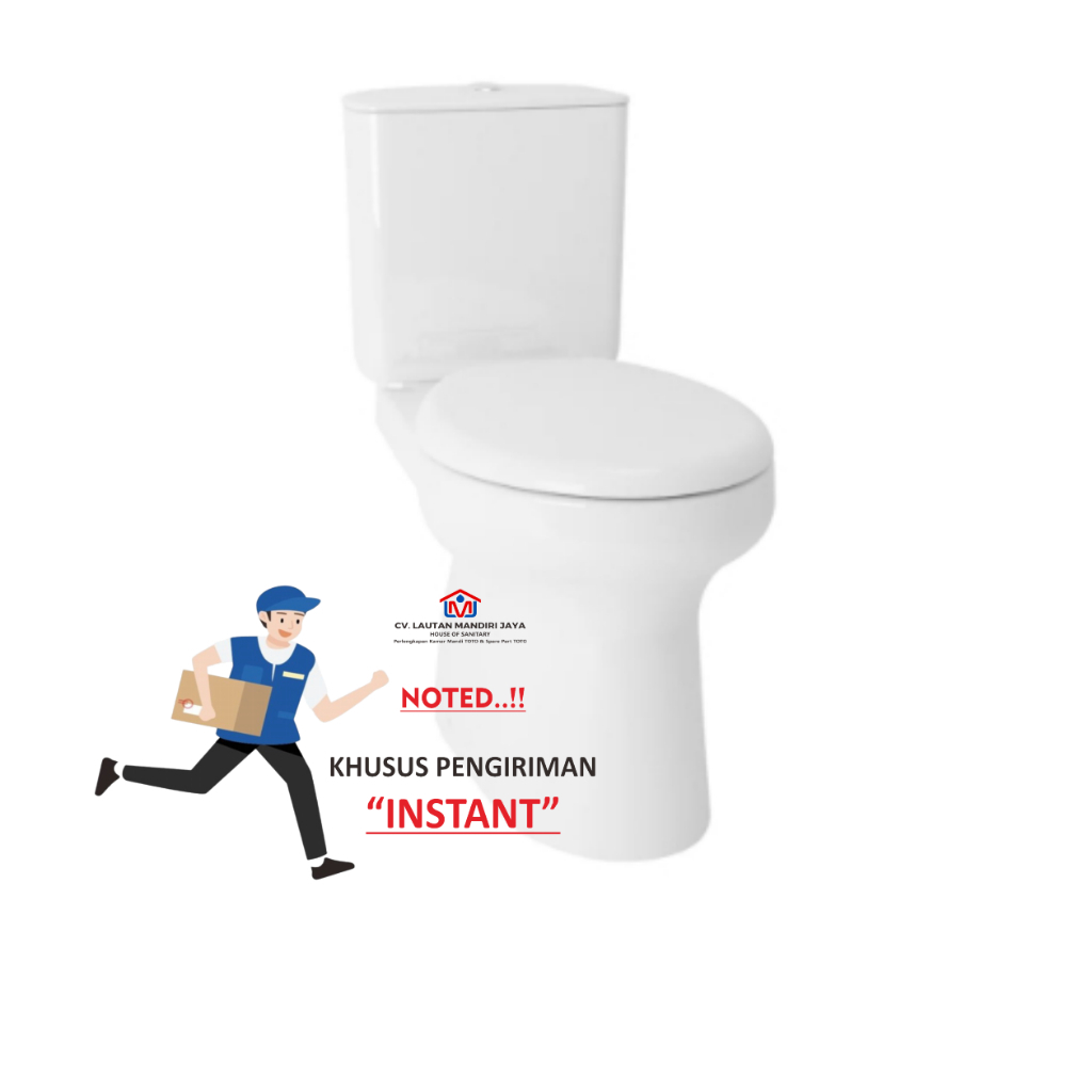 Jual KURIR INSTANT Kloset Duduk TOTO CW431J/SW431JP 6 L Single Flush ...