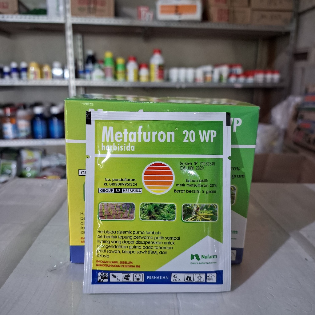 Jual Metafuron 20 WP 5 Gram - Herbisida Gulma Daun Lebar dan Pakis ...