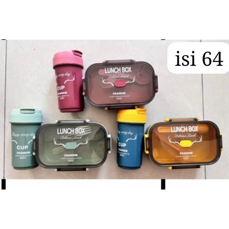 Jual LUNCH BOX SET DEWASA ANAK ANAK BAGUS MURAH MERIAH | Shopee Indonesia