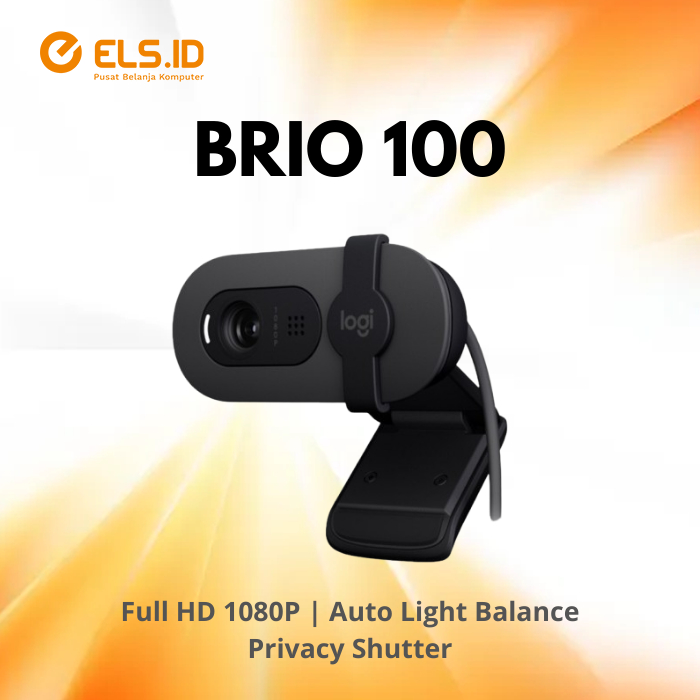 Jual Logitech Brio 100 Webcam Full HD Shutter Privacy Built-in ...
