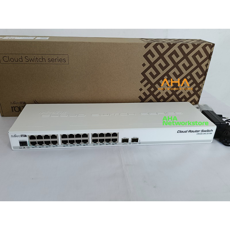 Jual CRS326 24G 2S+RM Mikrotik CRS326-24G-2S+RM 24Port Gigabit 2xSFP ...