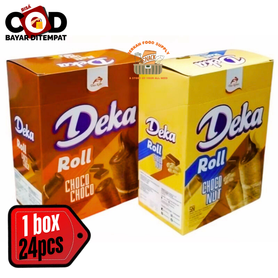 Jual [ BERKAH ] Deka Wafer Roll Dua Kelinci Box Isi 24 x 7gr Choco Nut ...