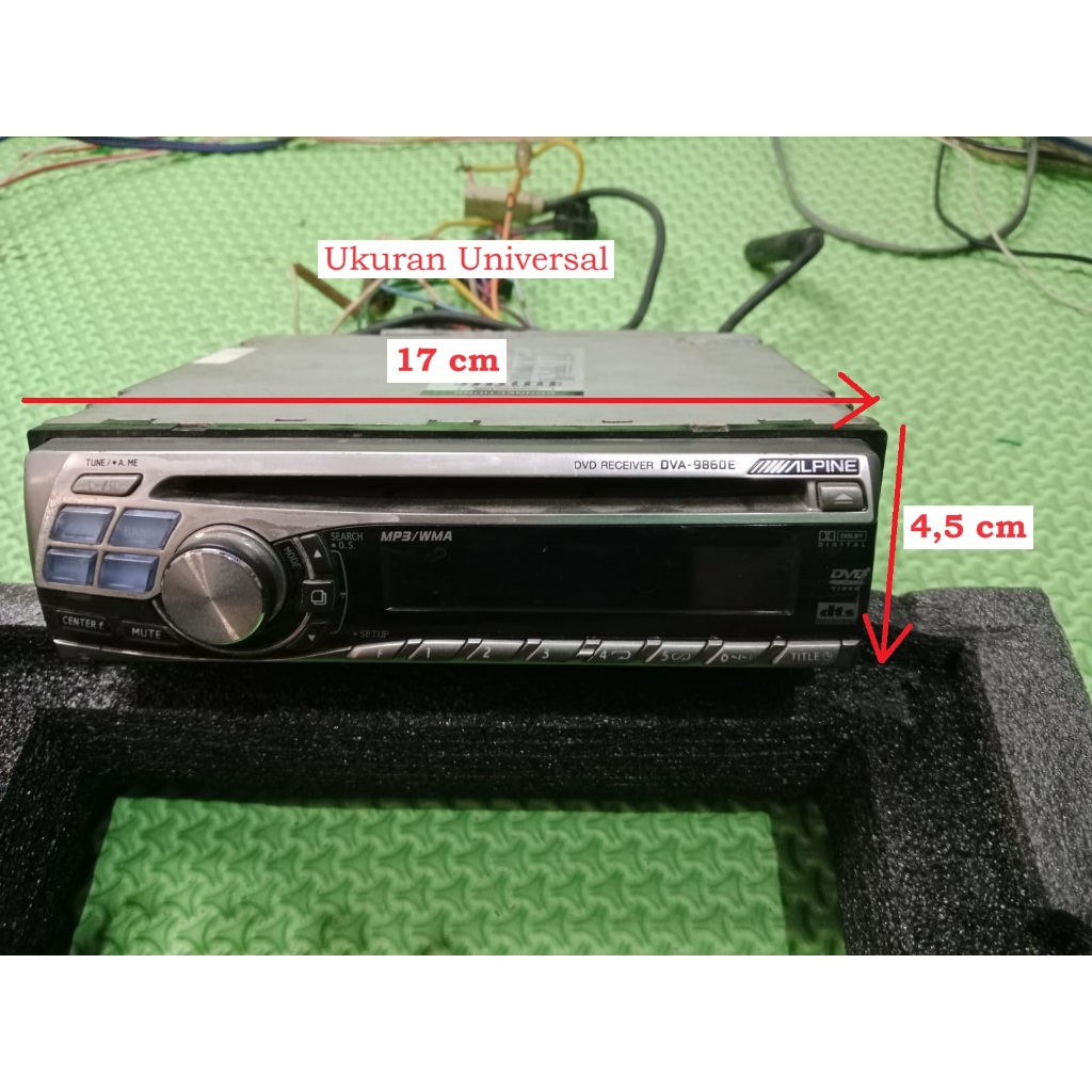 Jual Tape Mobil Jadul Alpine DVA-9860E dengan soket. Radio Mobil Jadul Head Unit Jadul | Shopee ...