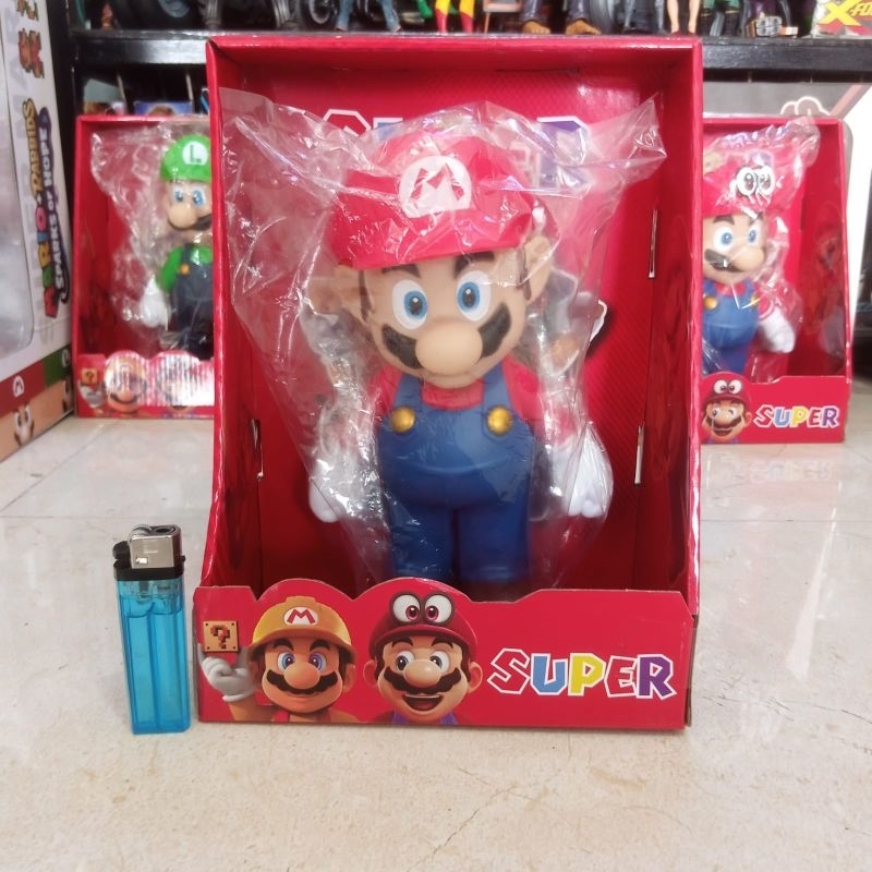 Jual vynil super mario bros 22cm 22 cm besar big size not shf nintendo ...