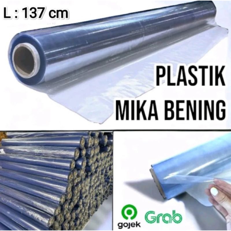 Jual Plastik Taplak meja Meteran/ Karpet Mika transparan/ Plastik Mika Taplak meja Meteran ...