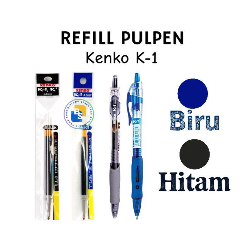 Jual 1 Pcs - Refill Kenko Cetek Gel Pulpen K-1 | Shopee Indonesia