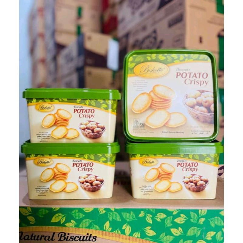 Jual POTATO CRISPY KALENG / POTATO CRISPY JAR KOTAK / BISKITOP POTATO ...
