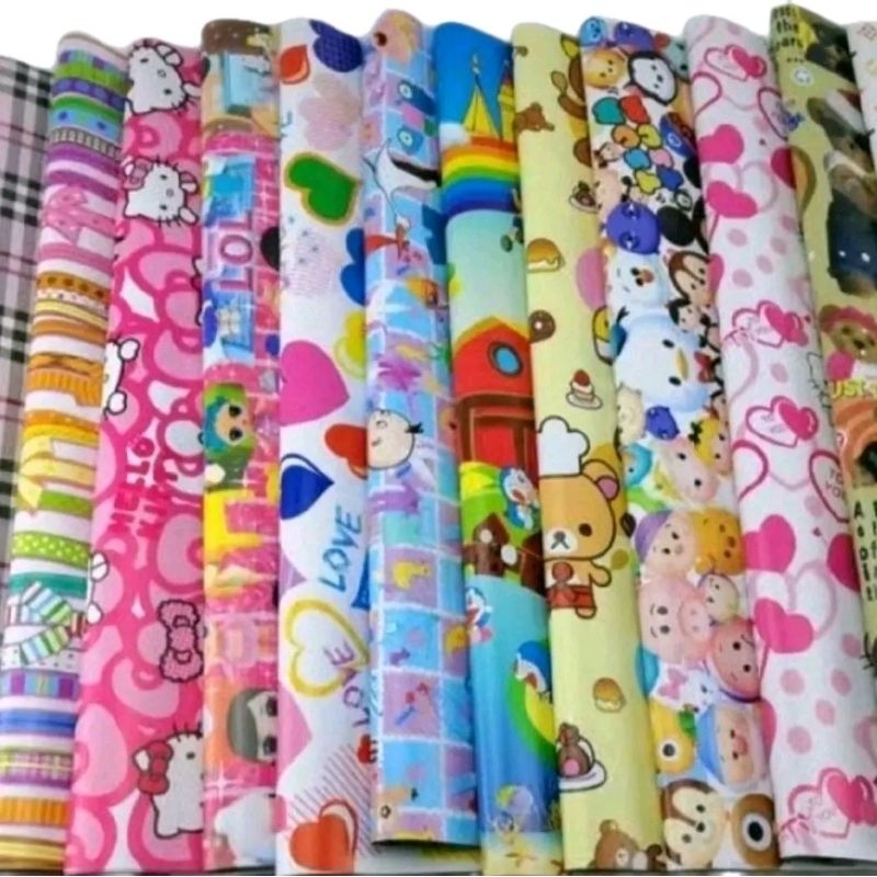 Jual (10 LEMBAR) Kertas Kado Ulang tahun Motif Lucu Random Paper ...