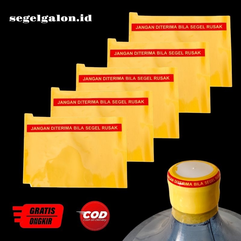 Jual Segel Galon Polos Kuning (Jangan Diterima Bila Segel Rusak ...