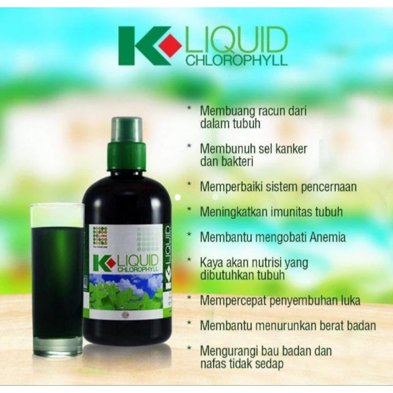 Jual K Liquid Chlorophyll Suplemen Makanan | klorofil Minuman Detox ...