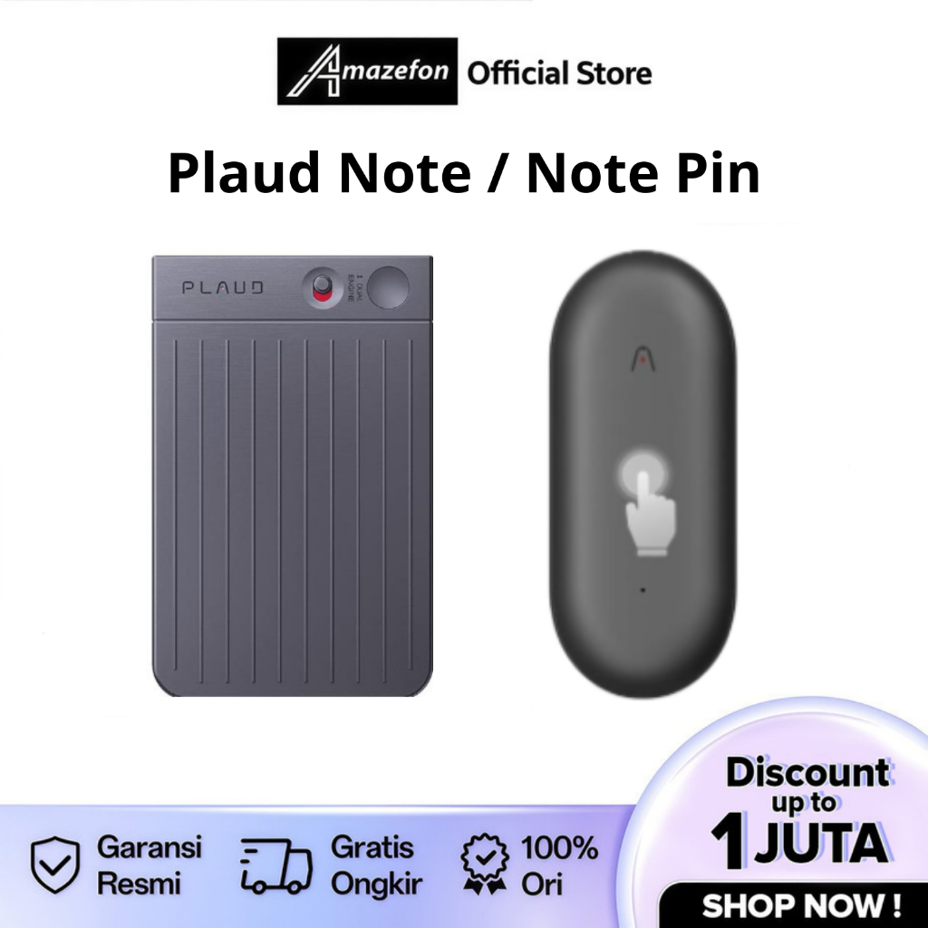 Jual Plaud Note AI Note PIN Voice Recorder Empowered by ChatGPT Bahasa ...