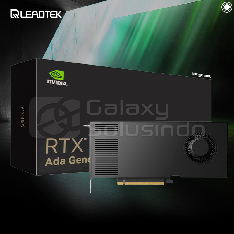 Jual LEADTEK Nvidia Quadro RTX 4000 ADA Generation 20GB GDDR6 With ECC ...