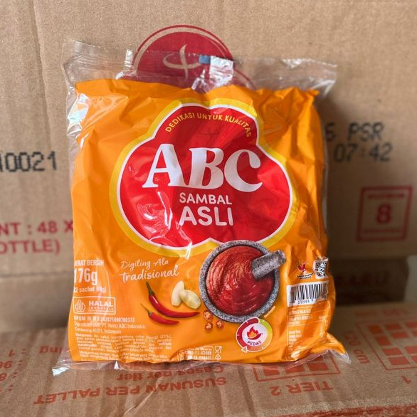Jual ABC Sambal Sachet / Sambal Asli 176gr 22 sachet @8gr | Shopee ...