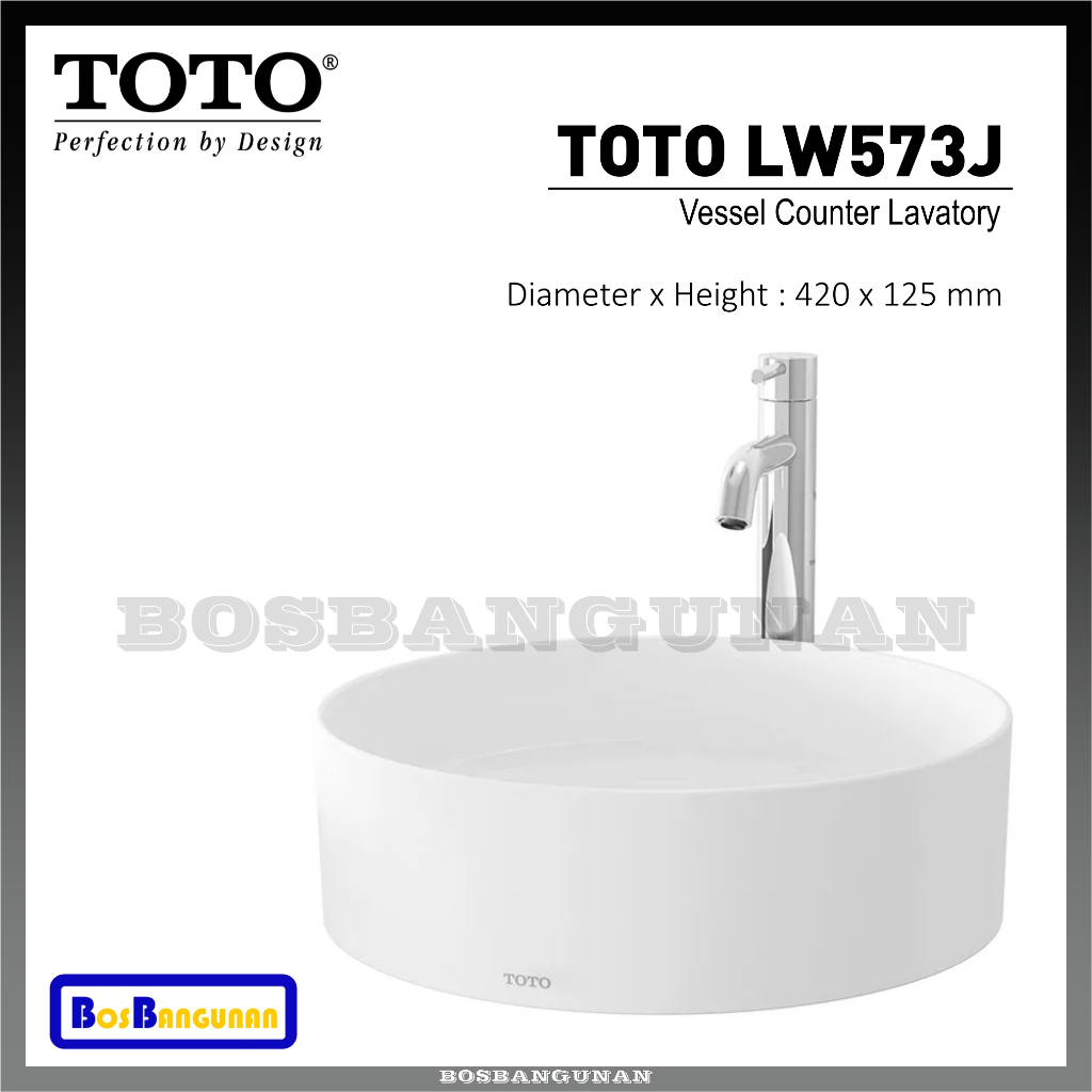 Jual Wastafel Counter TOTO LW 573 J / Washtafel Meja TOTO LW573J ...