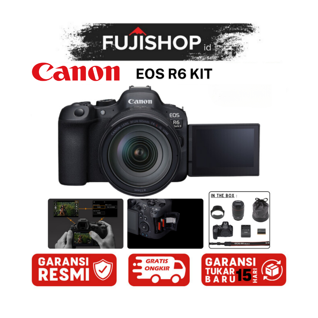 Jual Canon EOS R6 Mark II RF 24-105mm f/4 L IS USM Lens / Kamera Canon ...