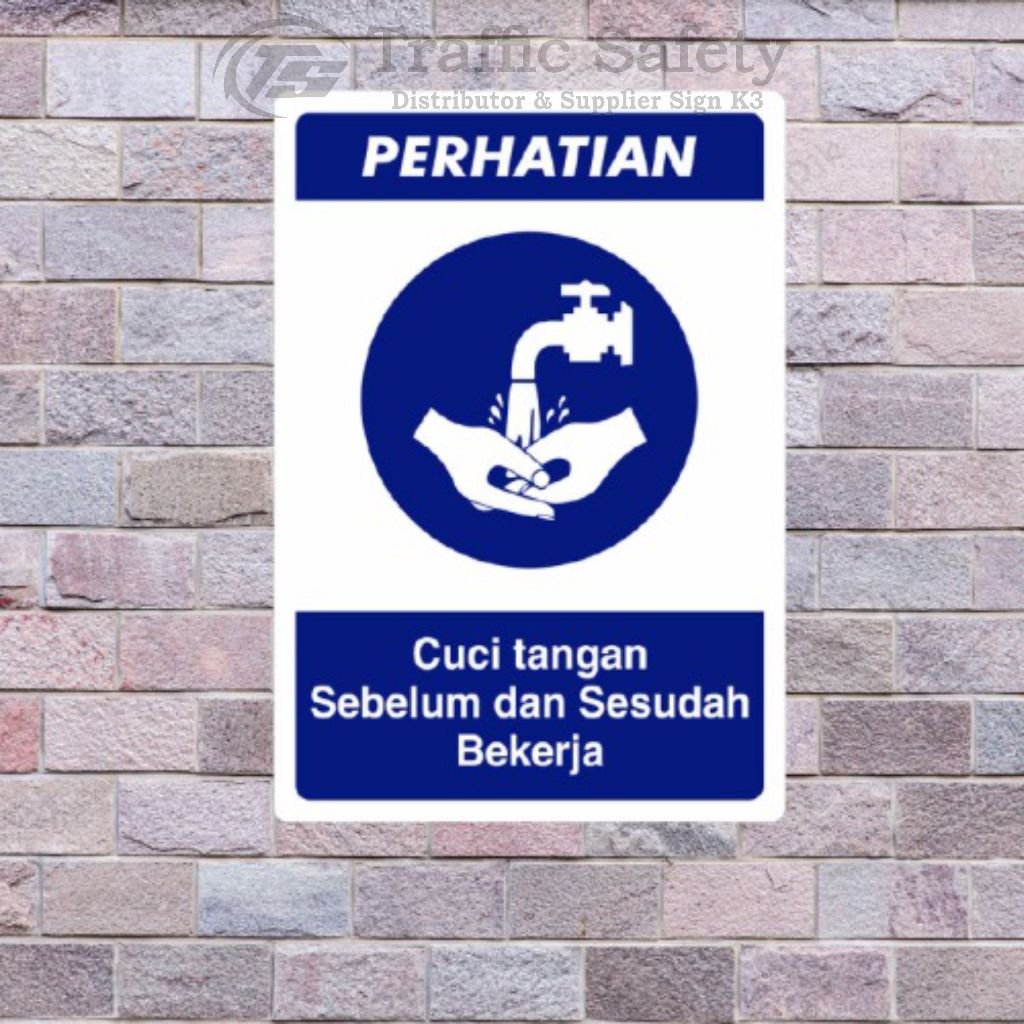 Jual Rambu cuci tangan sebelum & sesudah bekerja 15x20 cm | Shopee ...