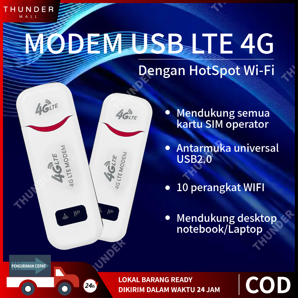 Jual 【Thunder Mall】Mini WiFi 4G mendukung semua kartu komunikasi USB ...