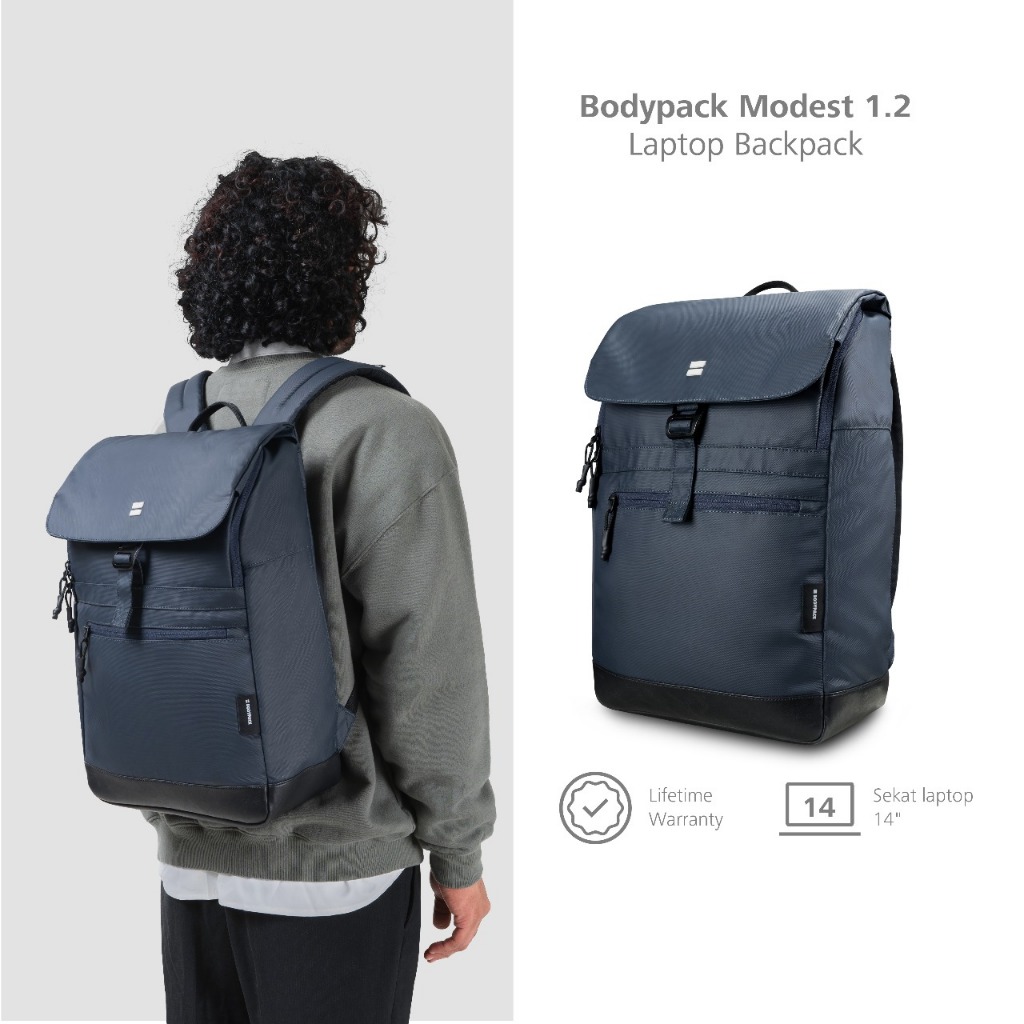 Jual Bodypack Modest 1.2 Laptop Backpack 15 Inch Tas Ransel Kerja ...