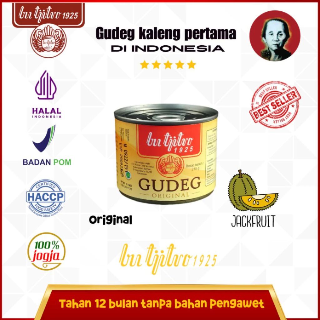 Jual Bu Tjitro 1925 Gudeg Kaleng Original Gudeg Kaleng Khas Jogja Gudeg ...