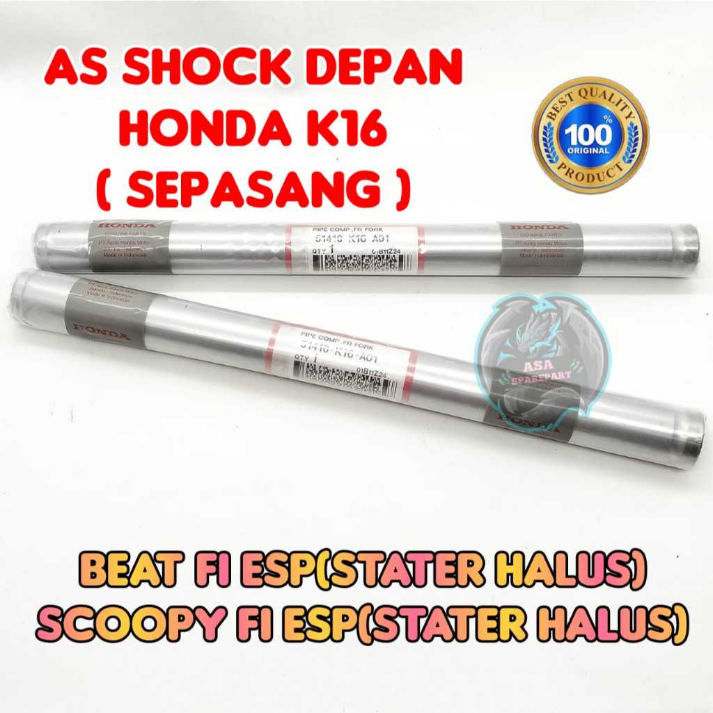 Jual As Shok Depan K16 Asli Original Motor Honda Beat Fi Esp Stater Halus , Scoopy Fi ESp 2 ...