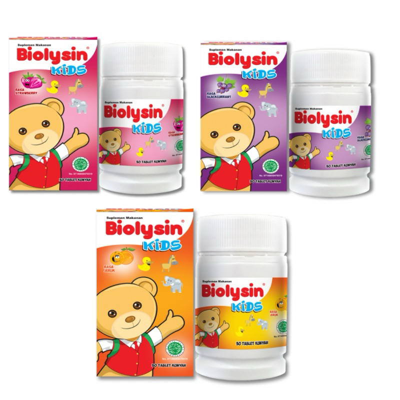 Jual Biolysin Kids Tablet Hisap Botol 30’s | Shopee Indonesia
