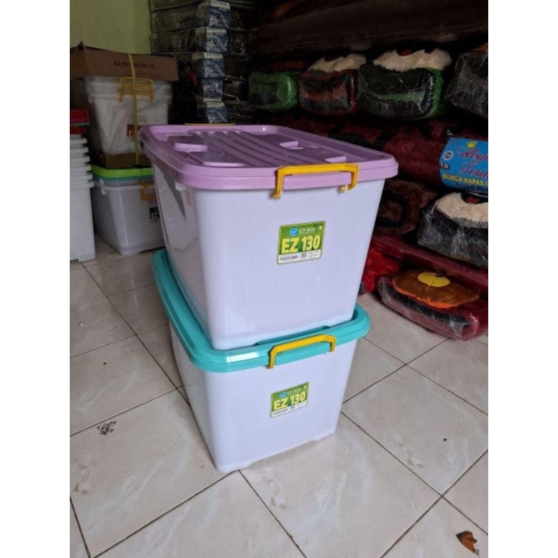 Jual CONTAINER EXY BOX 130 LITER KOTAK PENYIMPANAN PLASTIK 130 ML ...